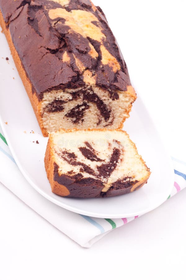 Marble cake stock image. Image of bake, dessert, fancy - 25444185