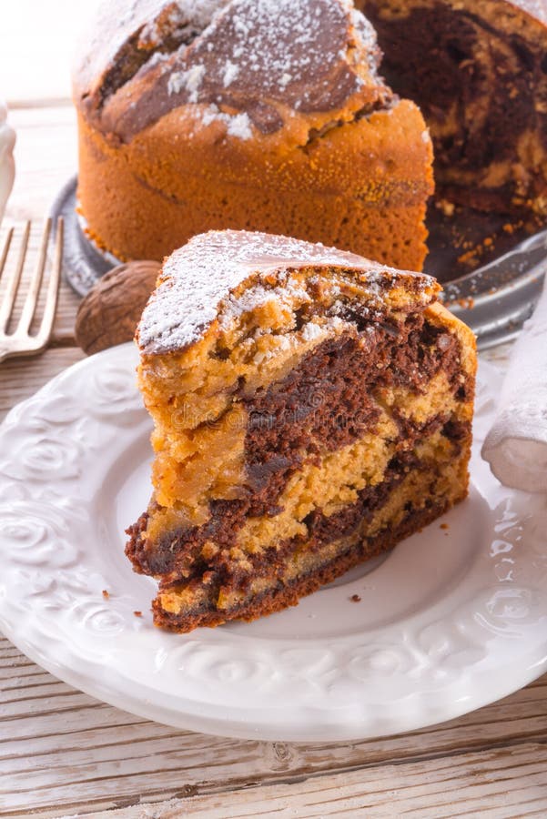 Marble cake stock image. Image of delicious, round, dessert - 31193243