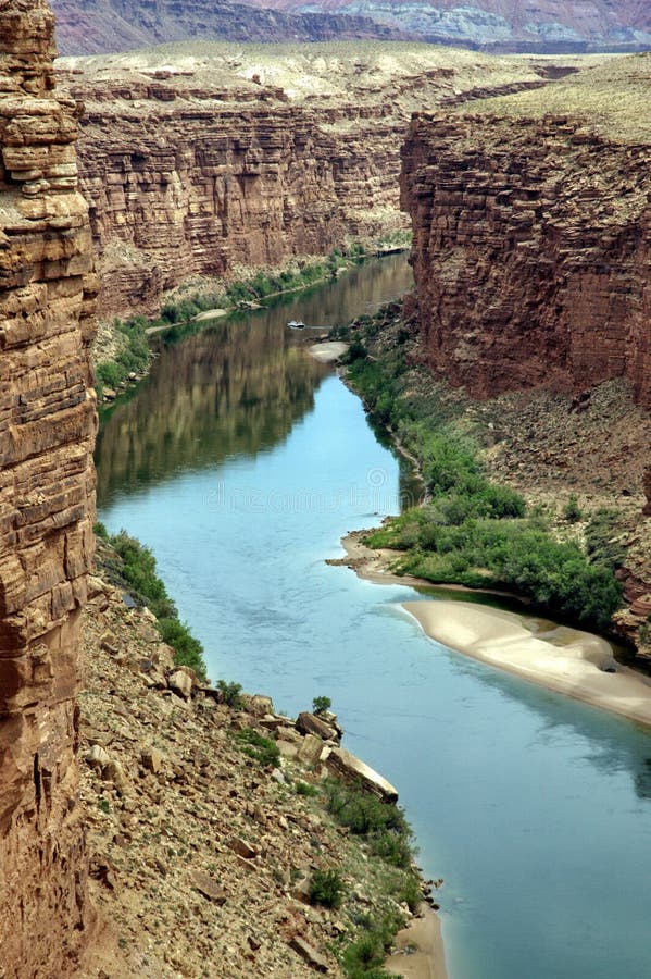 Bridges over Grand Canyon stock image. Image of span, river - 861555