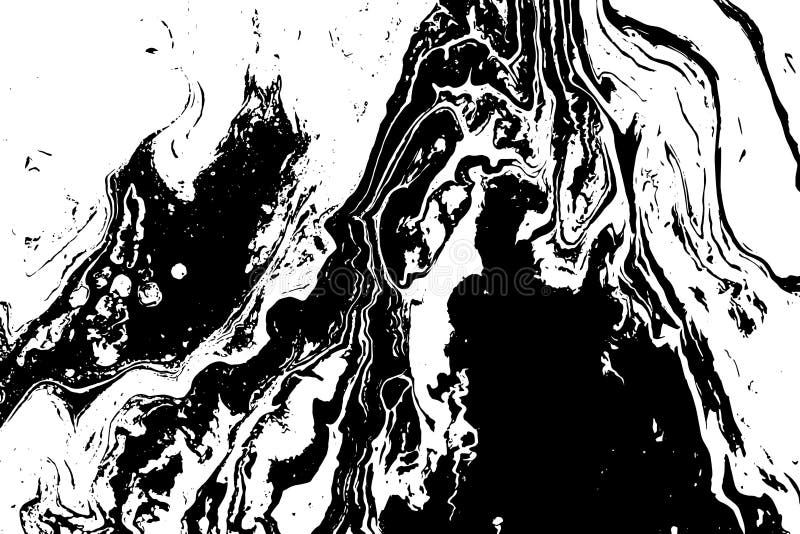 Marble Cells Background. Black and White Grunge Texture Stock ...