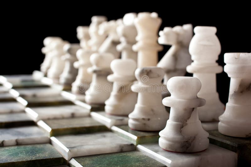Marble chess formation stock image. Image of chessboard - 20482493