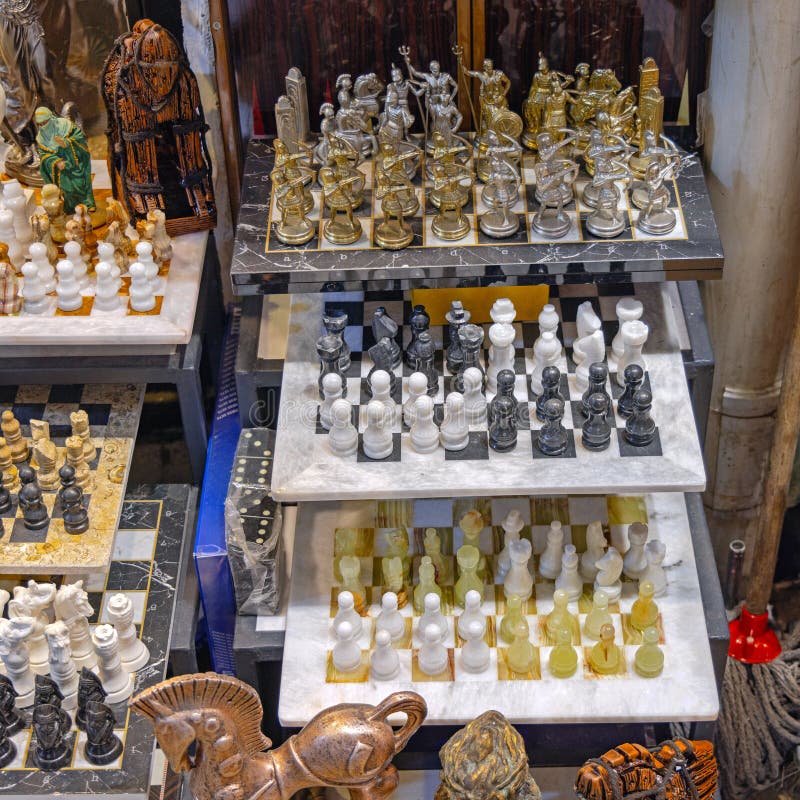 Marble Chess Set Shop editorial photography. Image of marble - 324020232