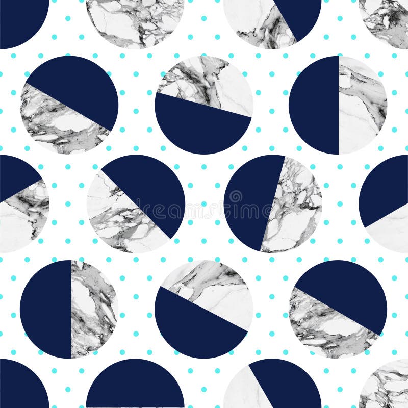 Marble Circles Seamless Pattern Stock Illustration - Illustration of ...
