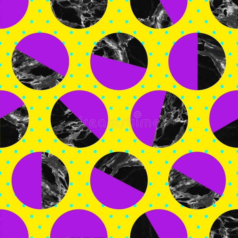 Marble Circles Seamless Pattern Stock Illustration - Illustration of ...
