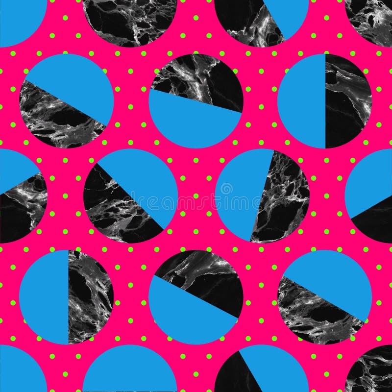 Marble Circles Seamless Pattern Stock Illustration - Illustration of ...