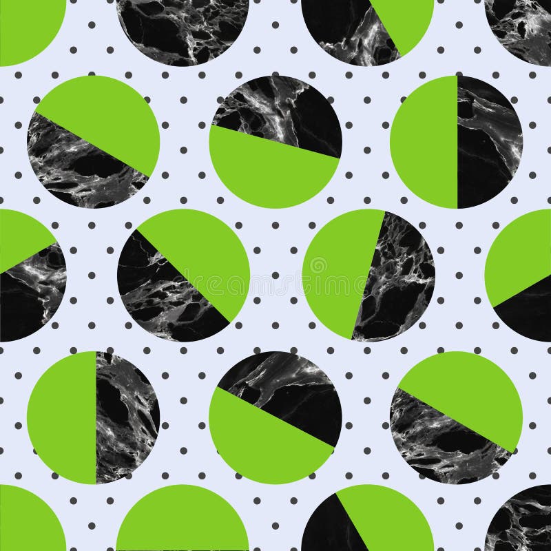 Marble Circles Seamless Pattern Stock Illustration - Illustration of ...