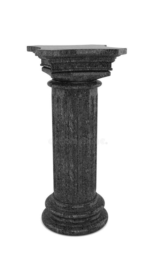 Marble Column Garden stock illustration. Illustration of balcony ...