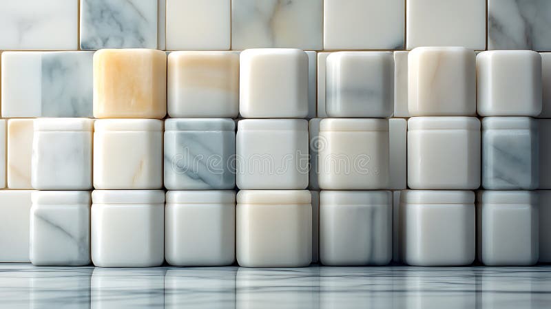 Marble Cubes Arranged in a Grid Pattern Stock Image - Image of contrast ...