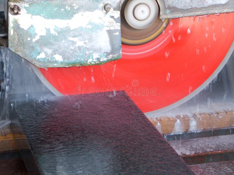 Marble cutting machine stock image. Image of craftsman - 11118003
