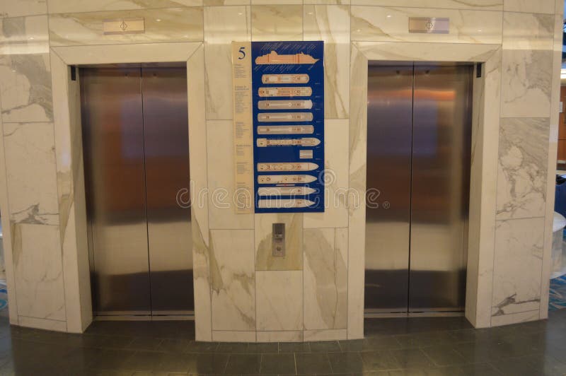 Iami,CA USA Circa-June 2011: Marble Elevator. Editorial Stock Photo ...