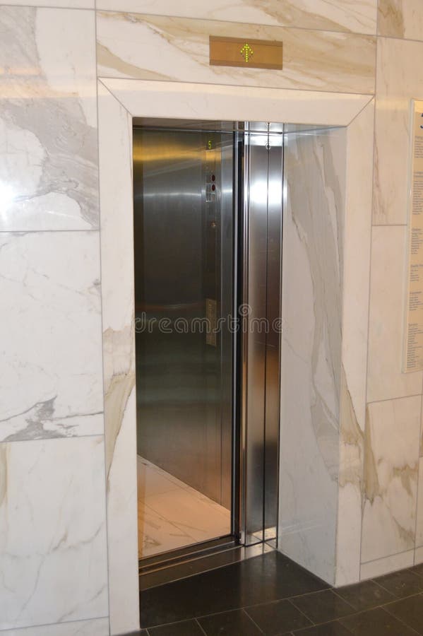 Iami,CA USA Circa-June 2011: Marble Elevator. Stock Image - Image of ...
