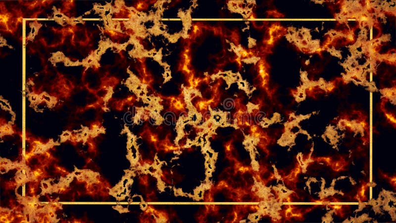 Marble Fire of Evil Heat and High Temperature Texture and Luxury Gold ...