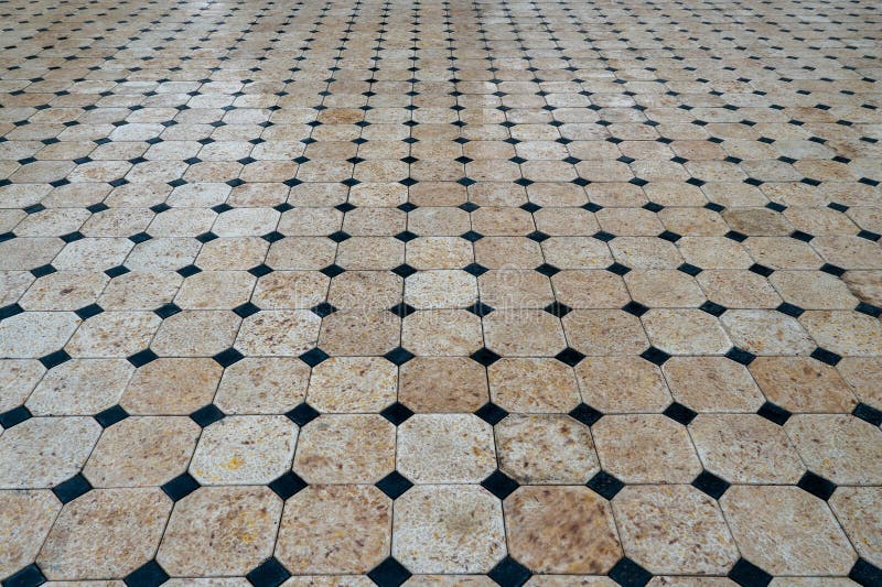 Marble Floor Tile Pattern. Pavement on Street Stock Image - Image of ...
