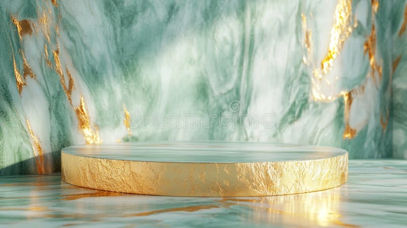 Minimalist Mint Green Product Display Podium Presentation Showcase ...