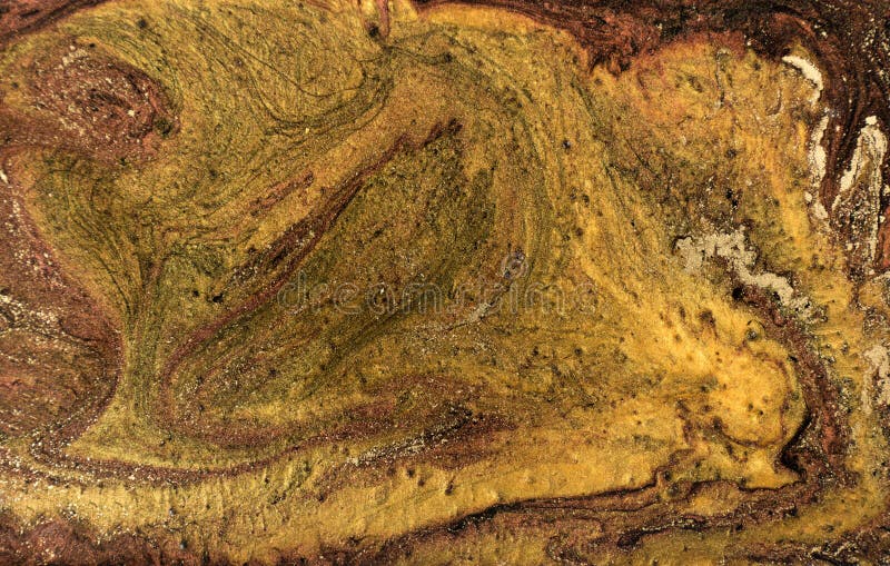 Marble Gold Mixed Ink Pattern. Stock Photo - Image of metallic, rock ...