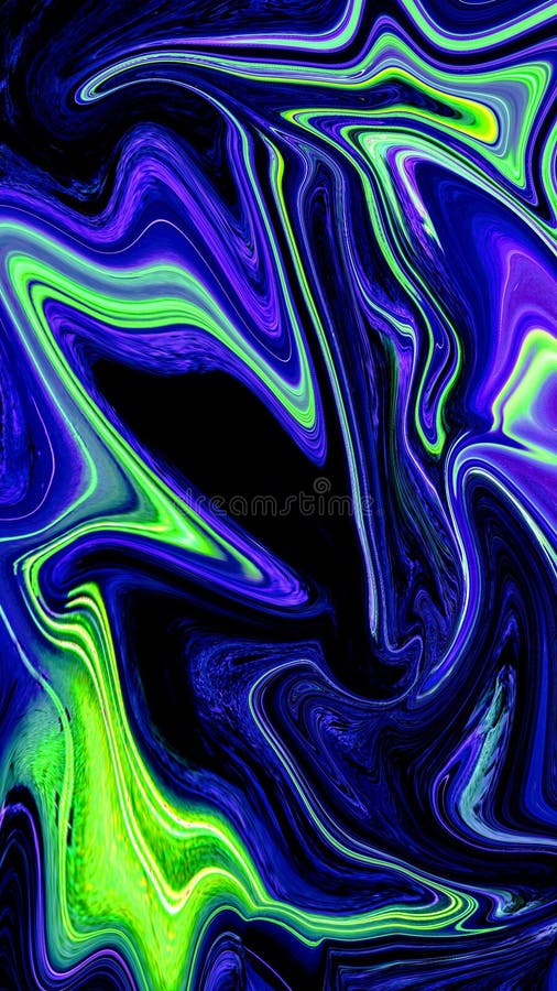 Marble Green Blue Lime Neon Abstract Stock Illustration - Illustration ...