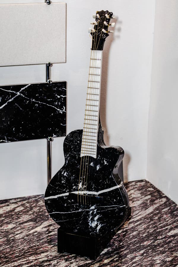 Guitar on Marble Music Concept Stock Image - Image of artist, copy ...