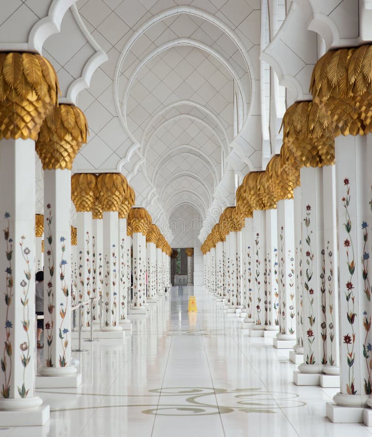 Marble hall stock photo. Image of dhabi, huge, arch, patterns - 41204608
