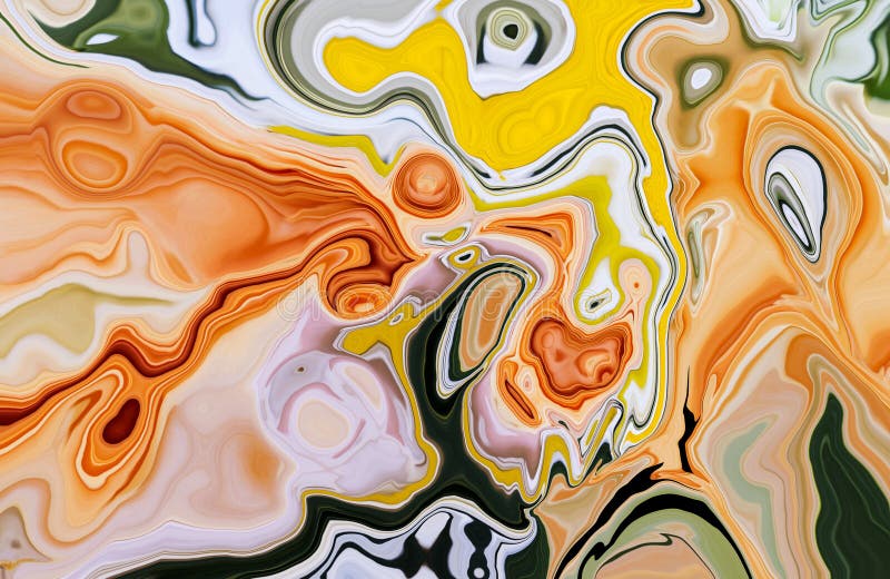 Marble Ink Colorful. Multi Color Marble Pattern of the Blend of Stock ...