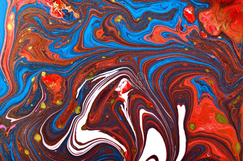 Marble Ink Colorful. Multi Color Marble Pattern of the Blend of Stock ...