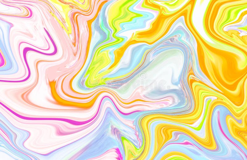 Marble Ink Colorful. Multi Color Marble Pattern of the Blend of Curves ...