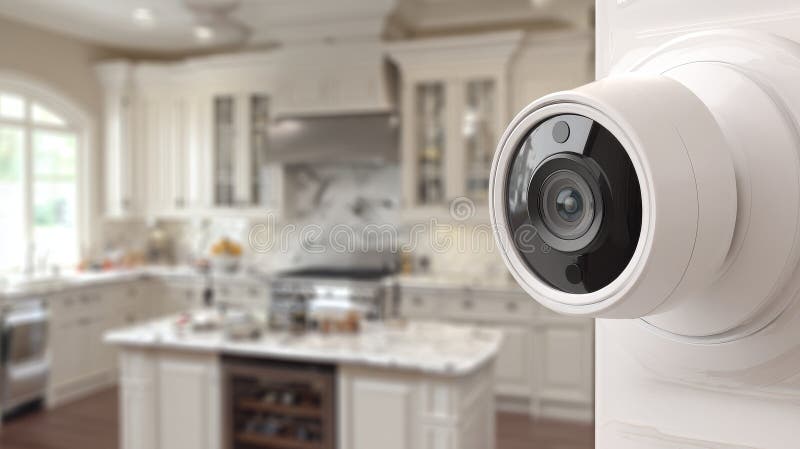 A Marble Kitchen Wall in a Contemporary Interior Has a Modern Smart ...