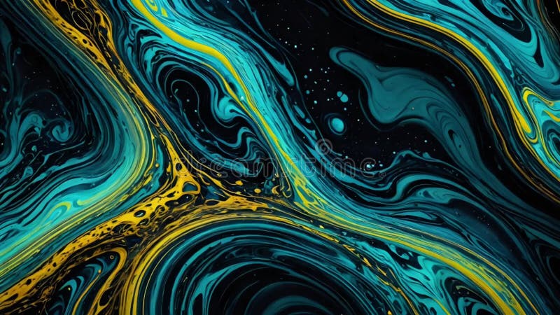 Marble Liquid Vortex in the Dark Stock Video - Video of color, circle ...