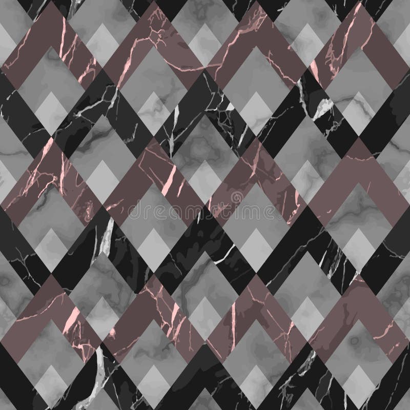 Marble Luxury Geometric Seamless Pattern. Vector Repeat Background ...