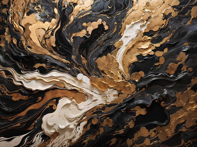 Marble Magic: Abstract Strokes of Elegance Stock Illustration ...