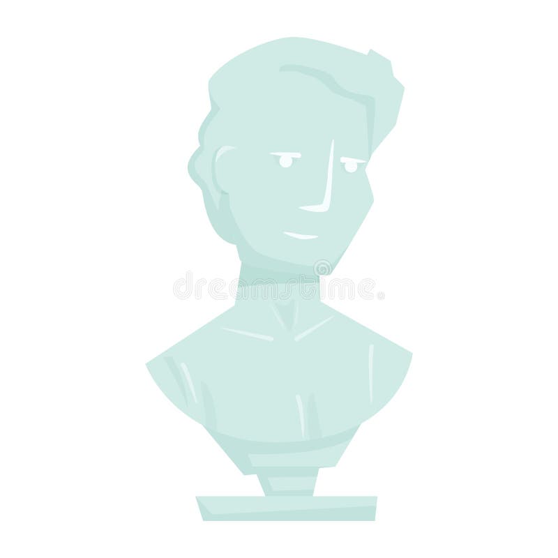 Marble man bust stock vector. Illustration of museum - 75780410