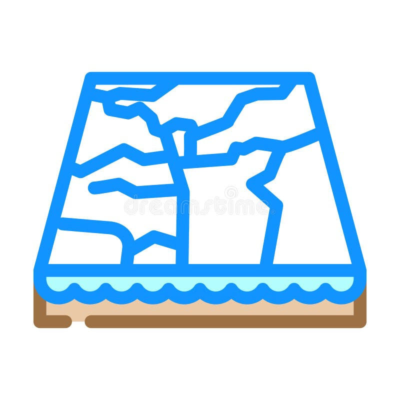 Marble Material Floor Layer Color Icon Vector Illustration Stock Vector ...