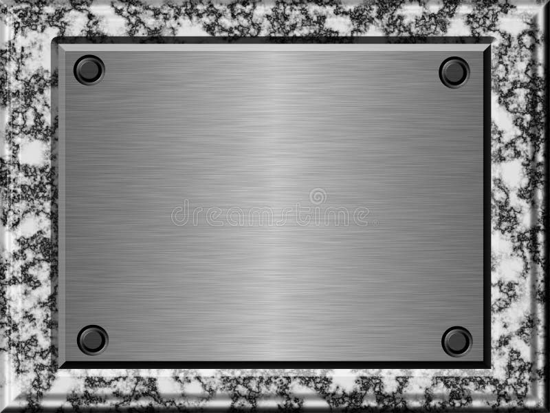 Marble metal plate a stock illustration. Illustration of plate - 11915953