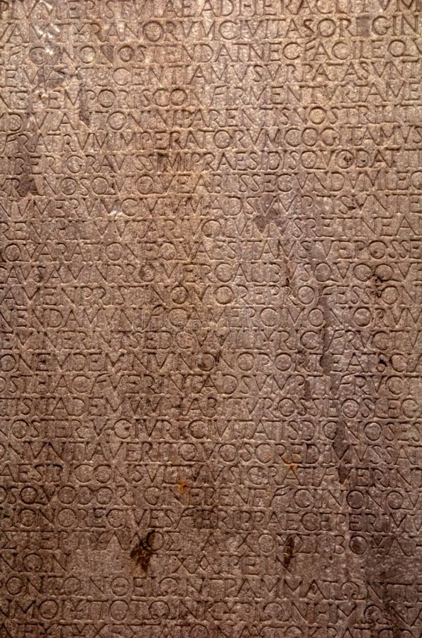 Roman inscription stock photo. Image of antique, middle - 25448306