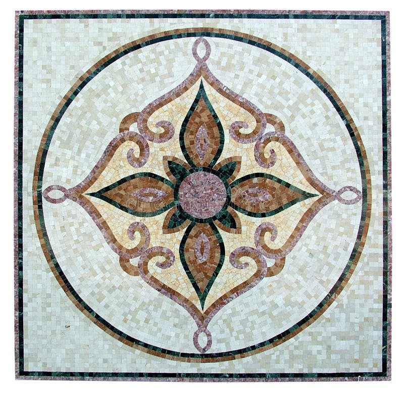 Marble Mosaic Mosaic Square Pattern Stone Craft Stock Image - Image of ...