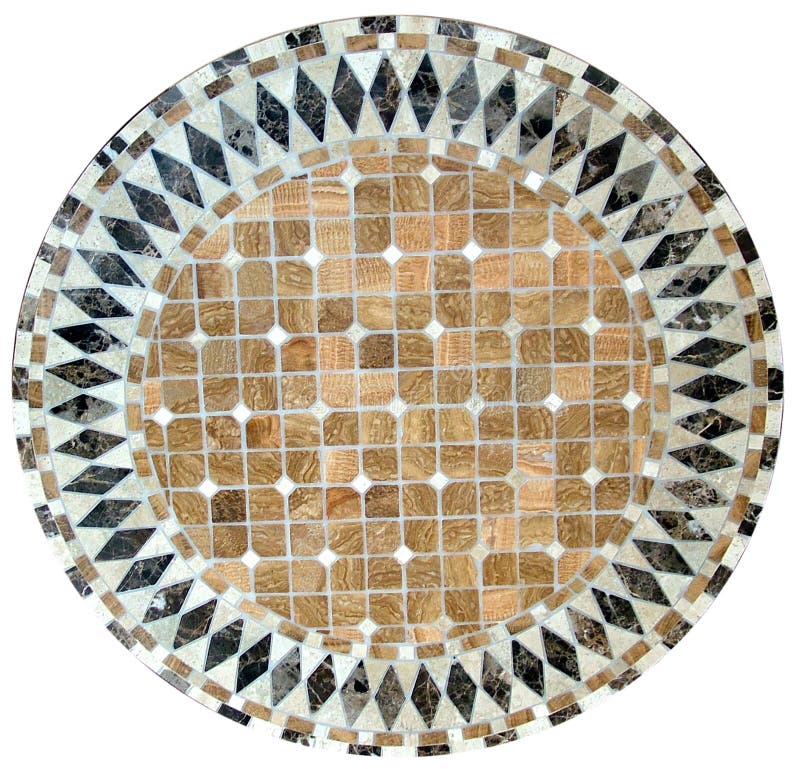 Marble Mosaic Puzzle and Circular Pattern Stone Craftsmanship Stock Photo - Image of ceramic ...