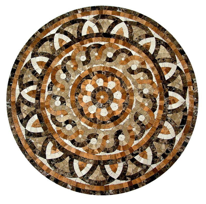 Ceramic mosaic tile stock photo. Image of marble, medallion - 12447718