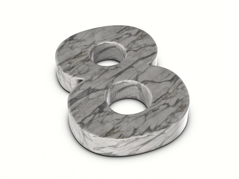 Marble number eight stock illustration. Illustration of number - 255649657