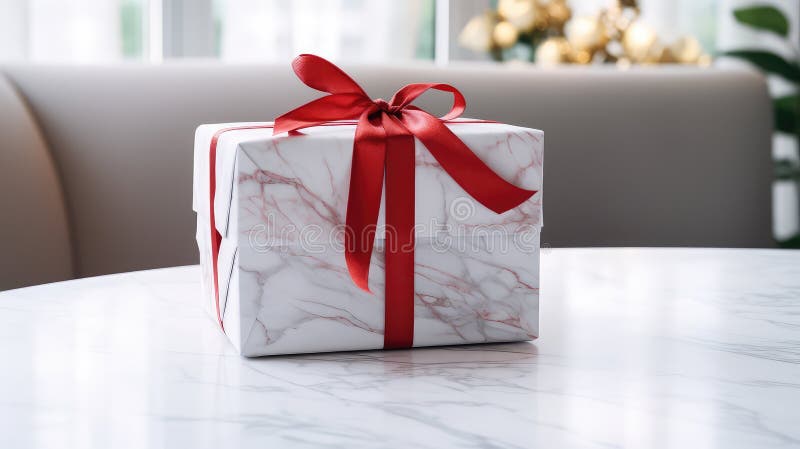 Marble package on table stock illustration. Illustration of setting ...