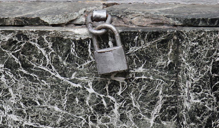 Marble padlock stock photo. Image of retro, pattern, security - 64546742