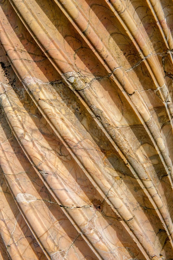 Marble Pattern on Stone Pillar Stock Photo - Image of building ...