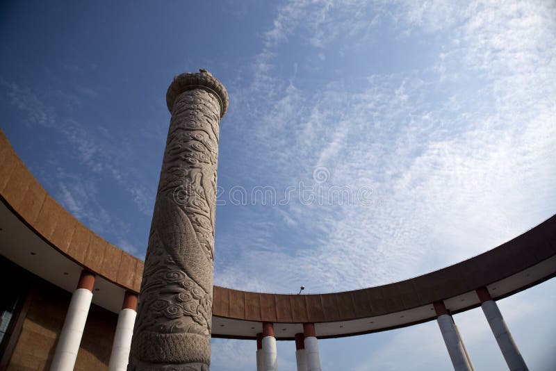 The marble pillar stock image. Image of china, decorate - 24349025
