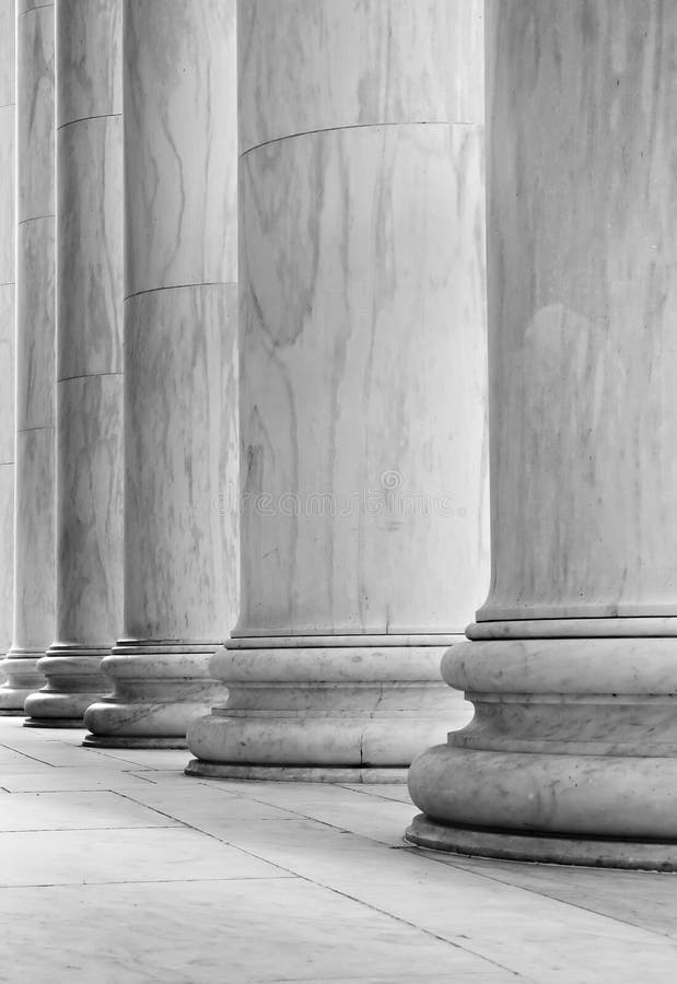 Marble pillars stock image. Image of detail, stained, greek - 5372051