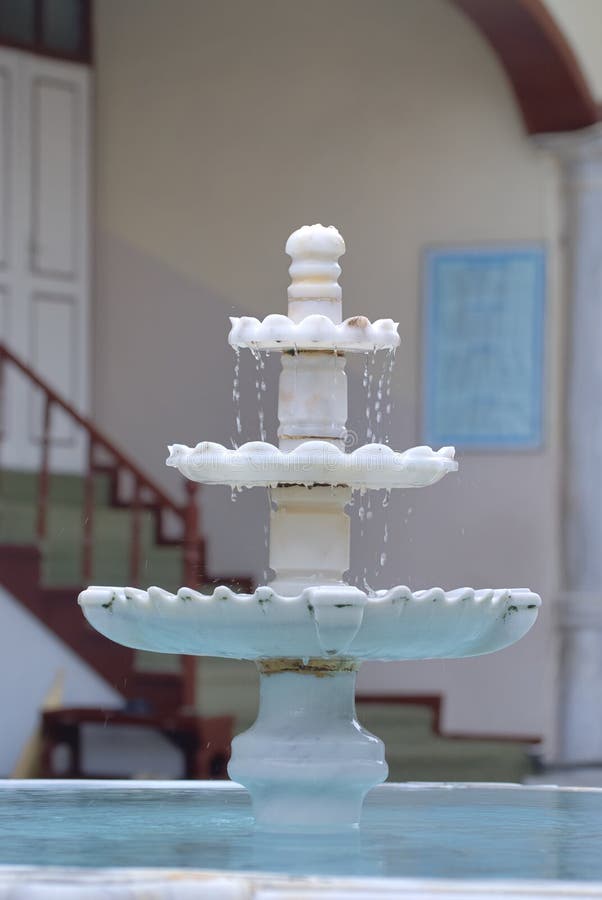 Marble pond in mosque stock image. Image of splash, courtyard - 4494541