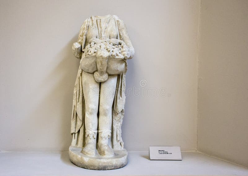 Marble Priapos Statue from Ephesus, Head and One Hand Missing Editorial ... Marble Priapos Statue from Ephesus, Head and One Hand Missing Editorial ...