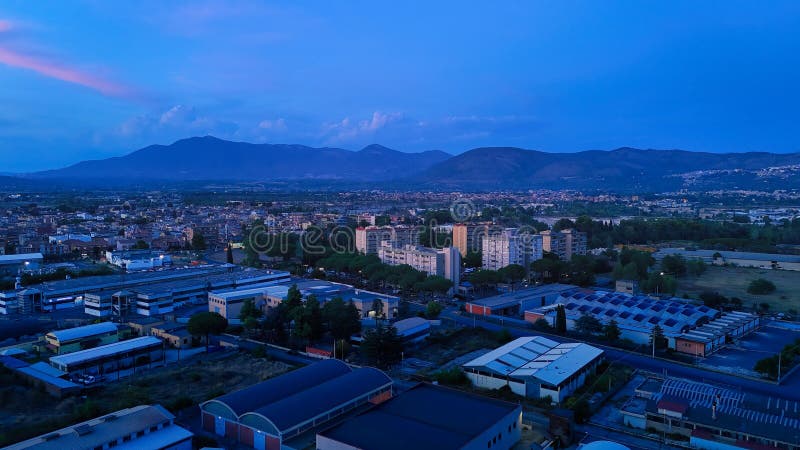 Marble Processing Factory Dawn Mountains Background Stock Photos - Free ...