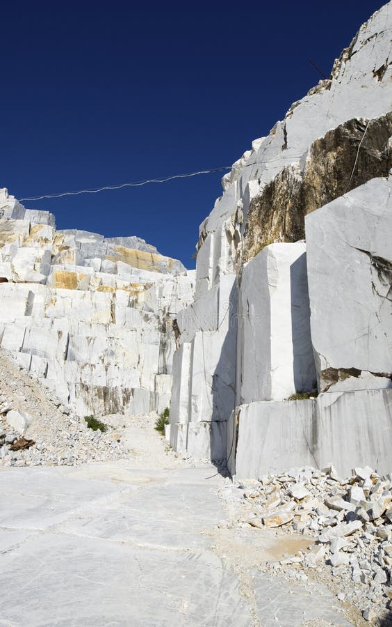 White marble quarry stock photo. Image of dirt, work - 16806016