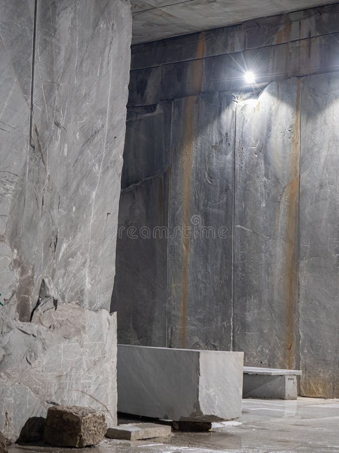 Inside of Carrara Marble Quarry, Tuscany, Italy Stock Image - Image of ...
