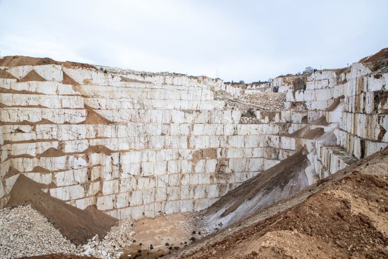 Marble quarry stock image. Image of quarry, quarrying - 205767253