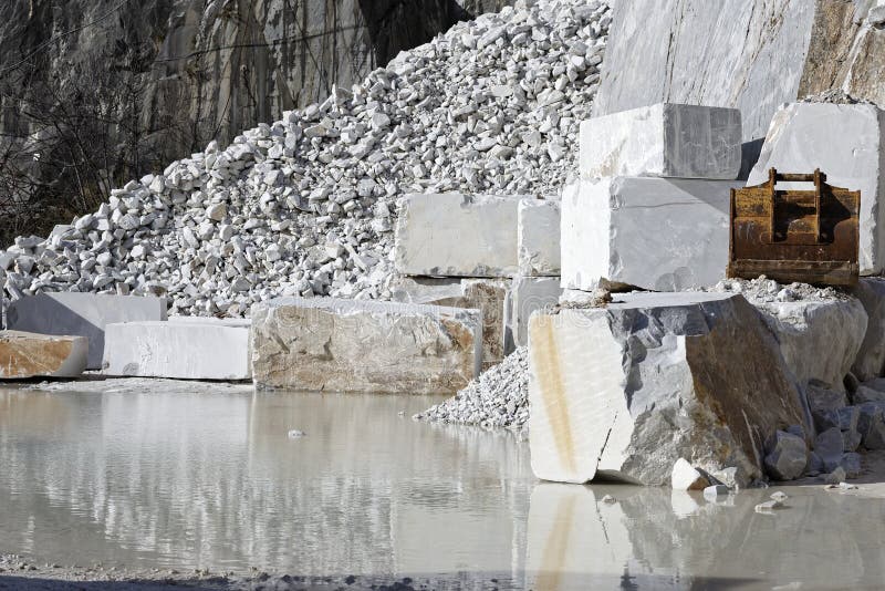 Marble quarry stock image. Image of digging, dramatic - 67165599