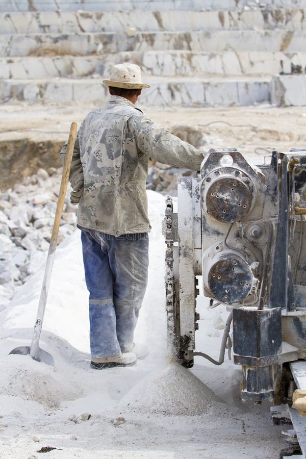 Marble Quarry, White Marble Stock Photo - Image of natural, industrial ...